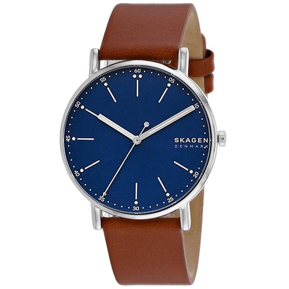 Skagen | Accessories | Skagen Mens Signaur Blue Dial Watch Skw6355 | Poshmark